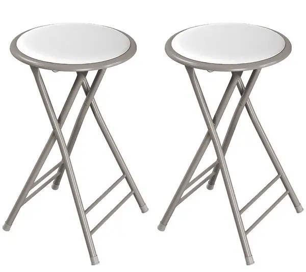 TRADEMARK HOME 2 Counter Height 24' Backless Ba R Stools