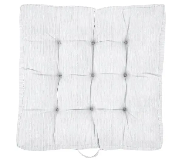 SORRA HOME Indoor Tufted 24 In Floor Pillow Sin Gle - One-color