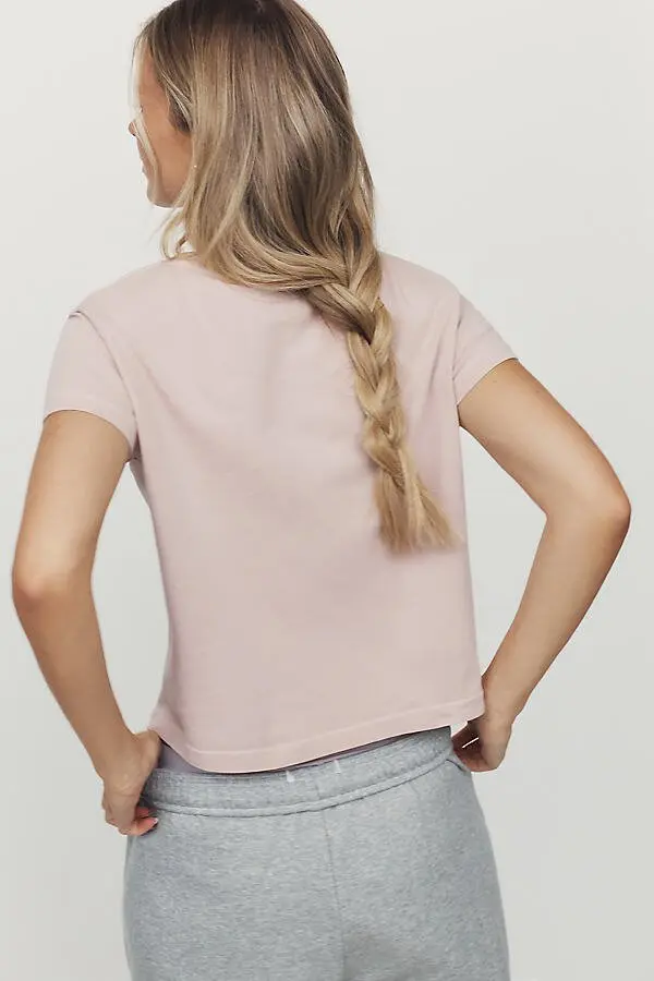 AGOLDE Adine Crop Tee - Wallflower