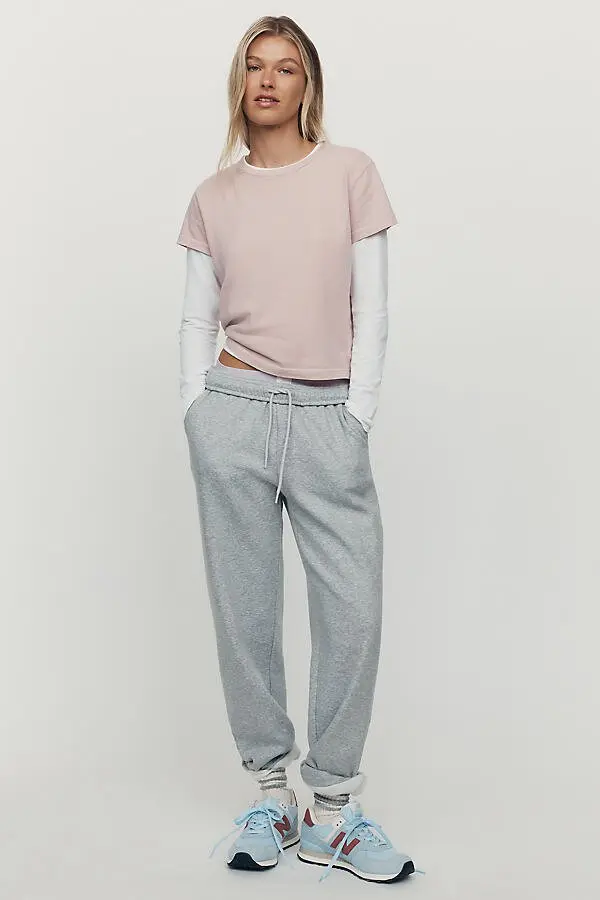 AGOLDE Adine Crop Tee - Wallflower