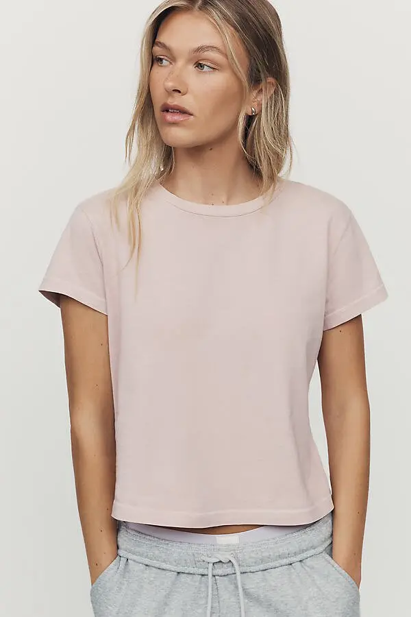 AGOLDE Adine Crop Tee - Wallflower