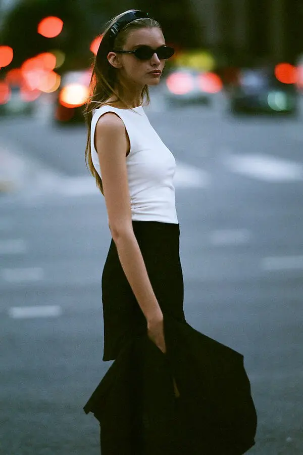 REFORMATION Dusk Knit Top - Fior Di Latte