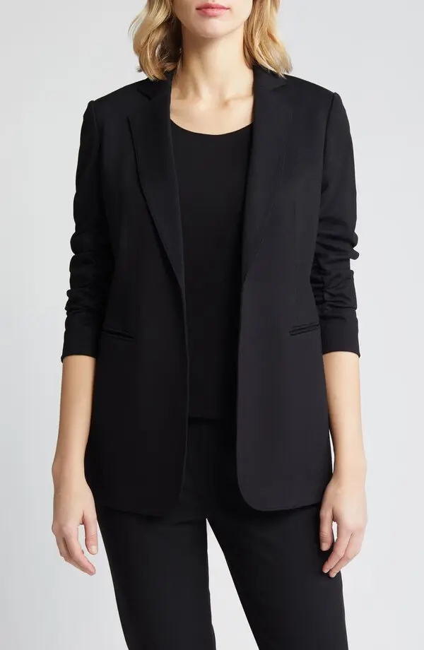 Anne Klein Nyc Scrunch Sleeve Blazer