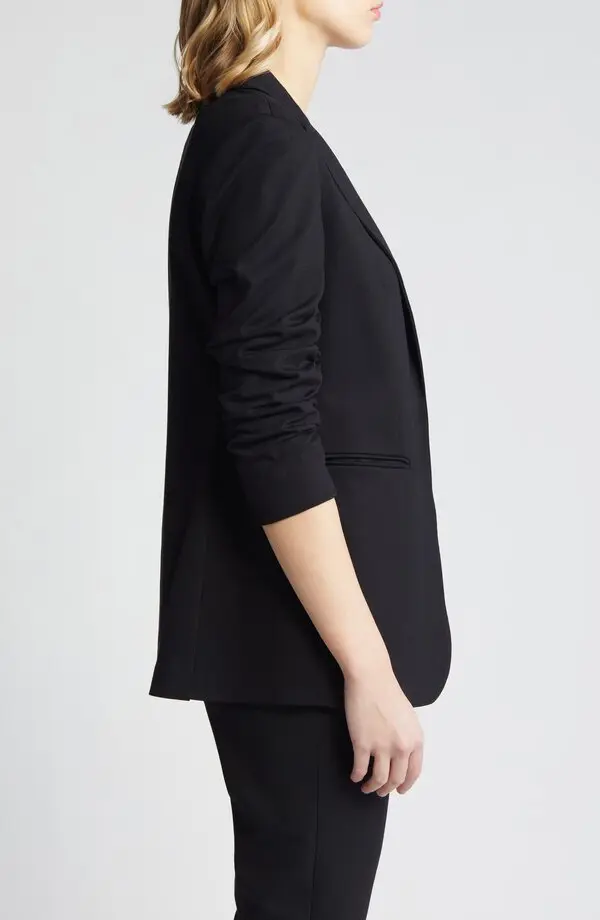 Anne Klein Nyc Scrunch Sleeve Blazer