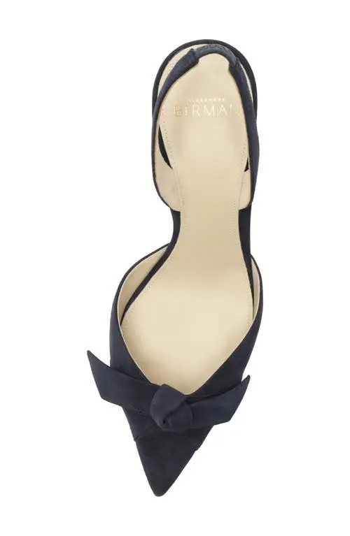 ALEXANDRE BIRMAN Clarita Pointed Toe Slingback Pump - Navy