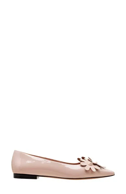 Linea Paolo Narcisus Pointed Toe Flat - Beige Patent
