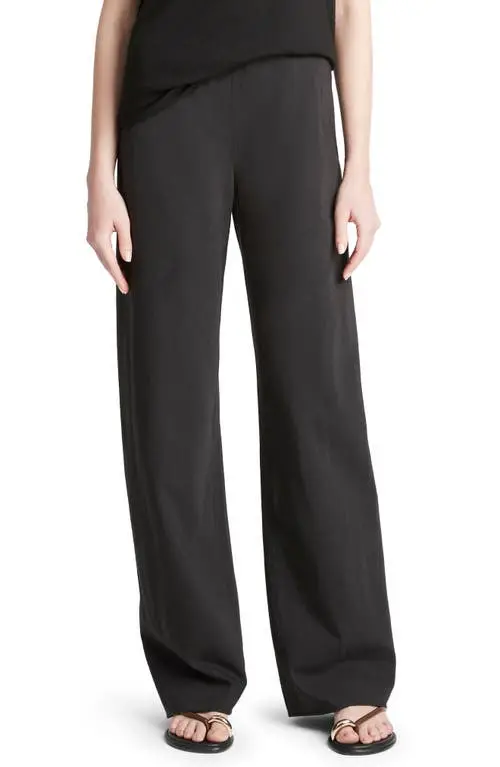 Vince Cotton-blend Wide Leg Pants