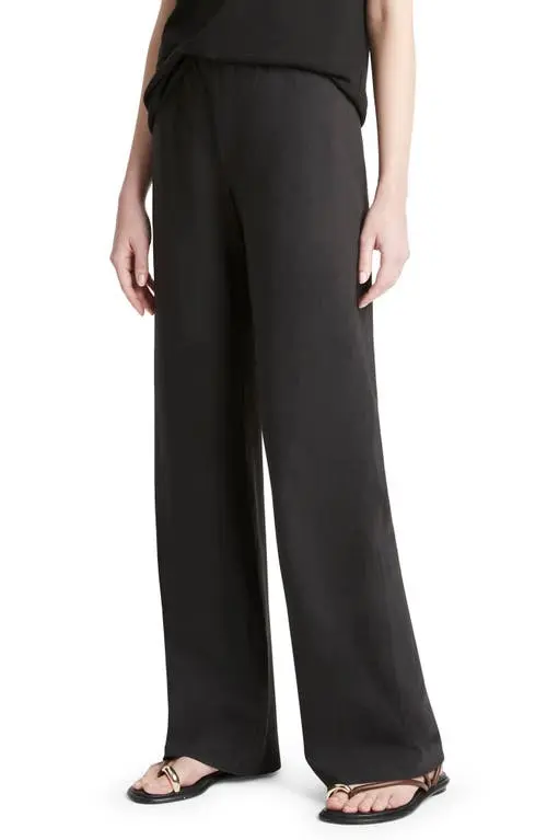 Vince Cotton-blend Wide Leg Pants