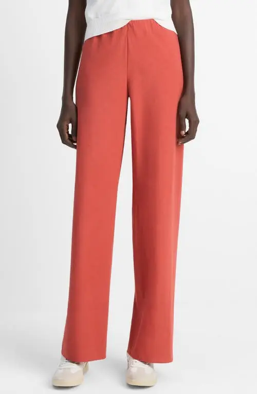 Vince Cotton-blend Wide Leg Pants