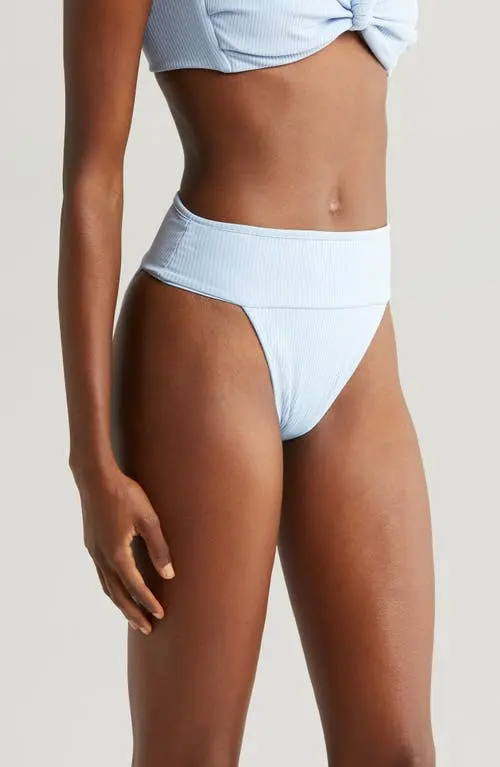 MONTCE Tamarindo Rib High Cut Bikini Bottoms - Peri Rib