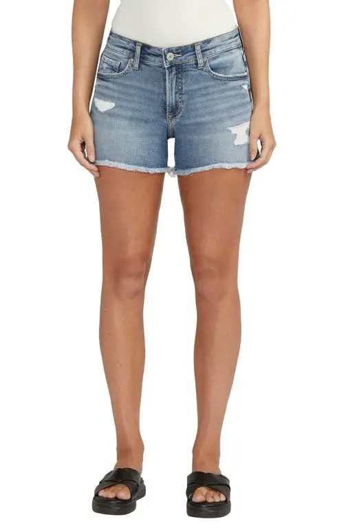 SILVER JEANS CO. Suki Luxe Stretch Denim Shorts