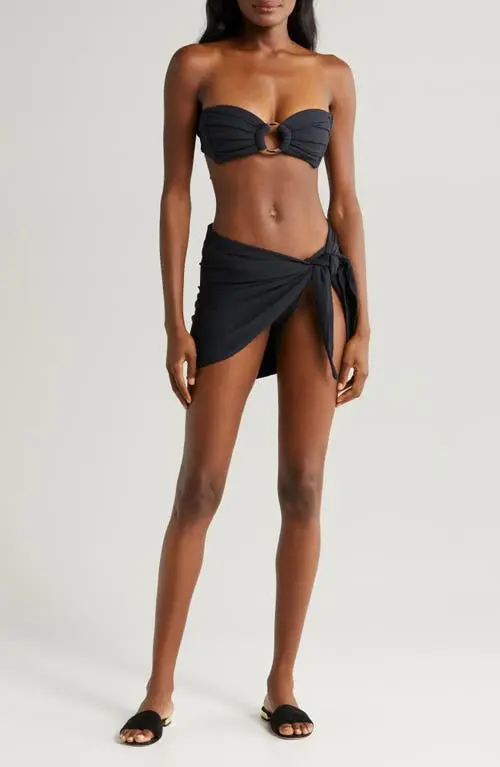 MONTCE Rib Cover-up Sarong - Black Rib