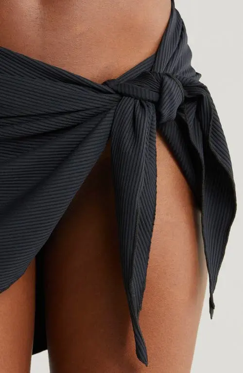 MONTCE Rib Cover-up Sarong - Black Rib