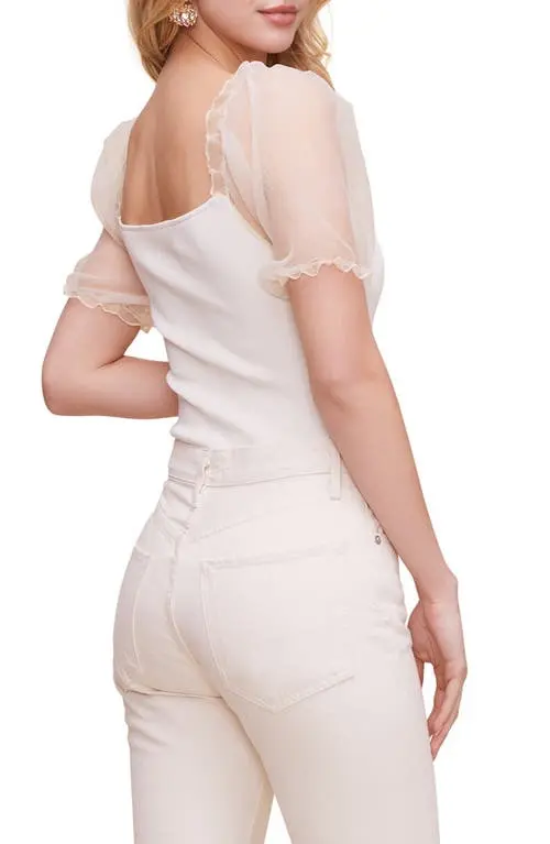 Astr The Label The Label Puff Sleeve Bodysuit