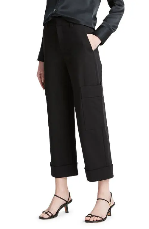 Vince Stretch Cotton Crop Utility Trousers