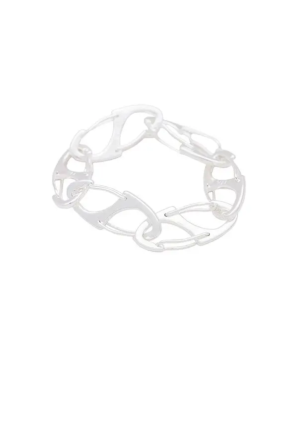 MARTINE ALI Coated Bias Bracelet - Silver
