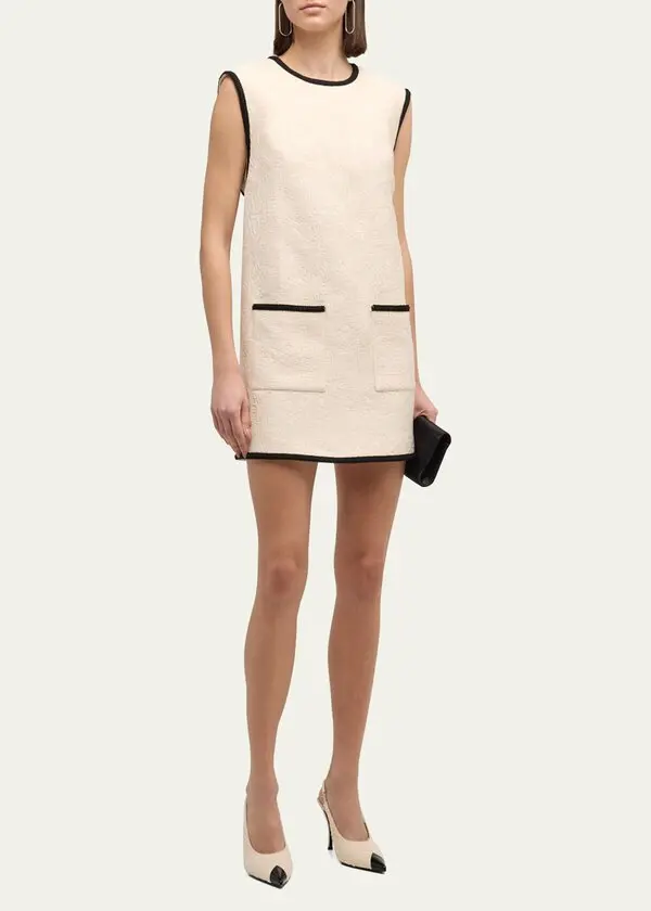 Veronica Beard Ravena Sleeveless Mini Shift Dress