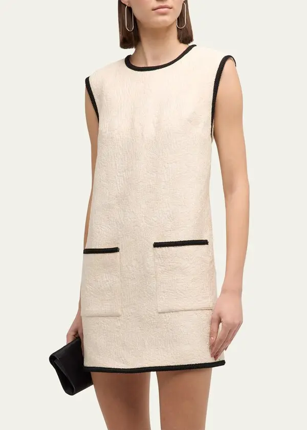 Veronica Beard Ravena Sleeveless Mini Shift Dress