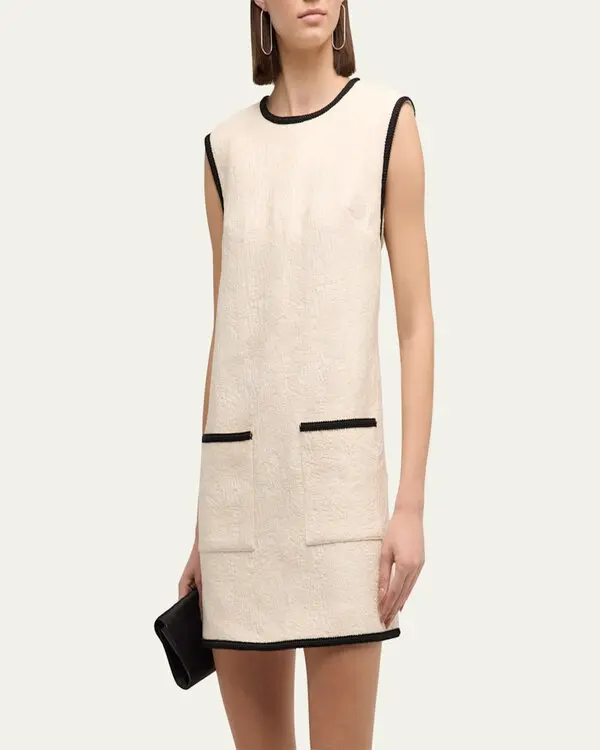 Veronica Beard Ravena Sleeveless Mini Shift Dress