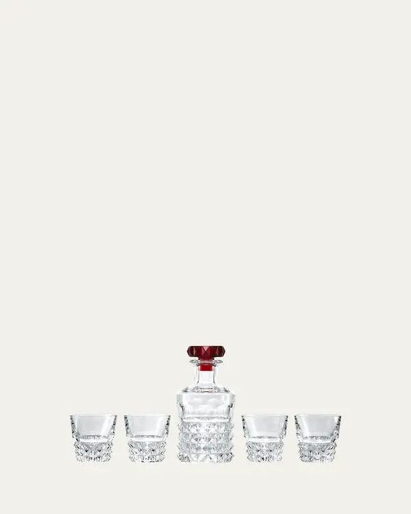 THE MARTHA, BY BACCARAT Louxor Red Tumblers, Set Of 4