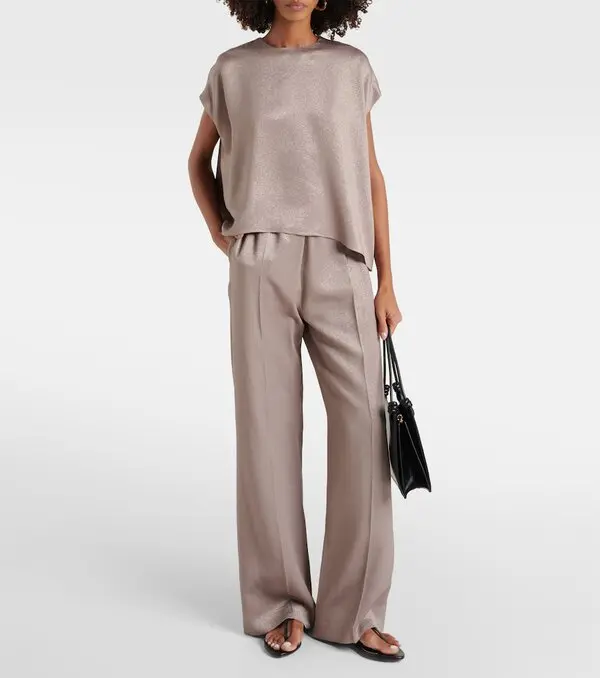 FFORME Maud High-rise Wide-leg Pants - Pink
