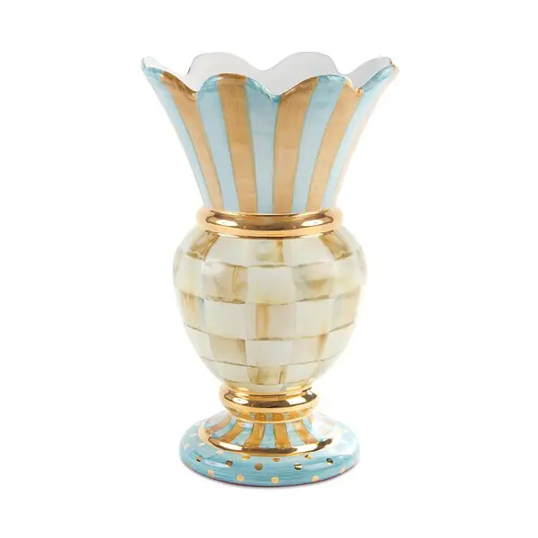 MACKENZIE-CHILDS Parchment Check Great Vase