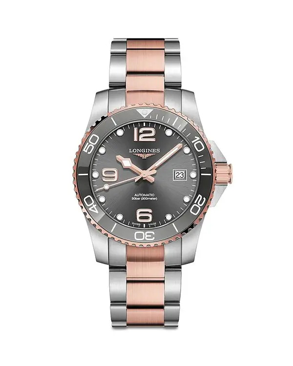 LONGINES Hydroconquest 41mm Watch - Gray/two Tone