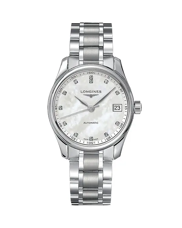 LONGINES Master Watch, 34mm - Champagne/silver