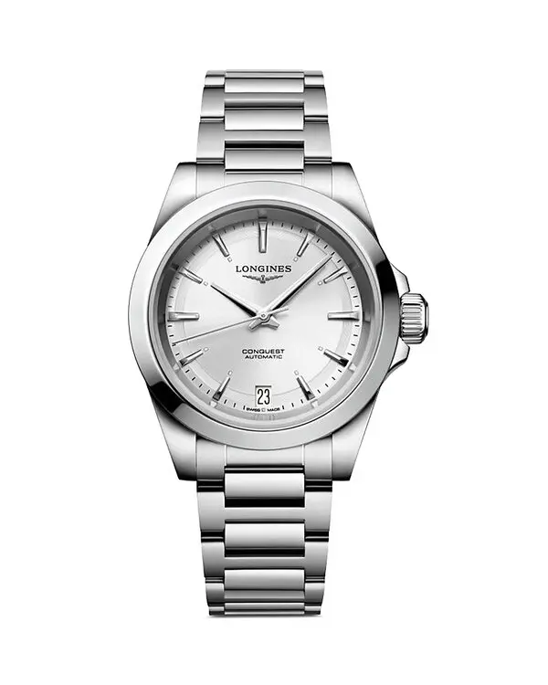 LONGINES Conquest 34mm Watch - Silver
