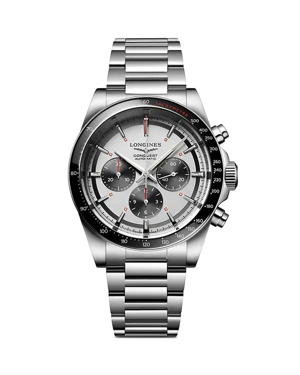 LONGINES Conquest Chronograph 42mm - White/silver