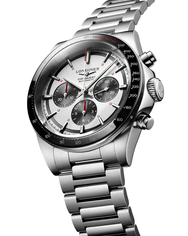 LONGINES Conquest Chronograph 42mm - White/silver