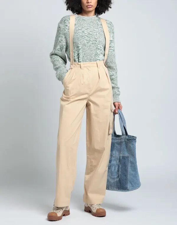 Kenzo Cotton Cargo Trousers - Beige