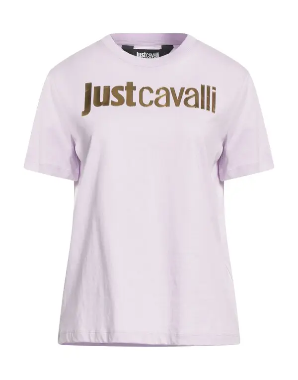 Just Cavalli T-shirt In Cotton Jersey - Purple