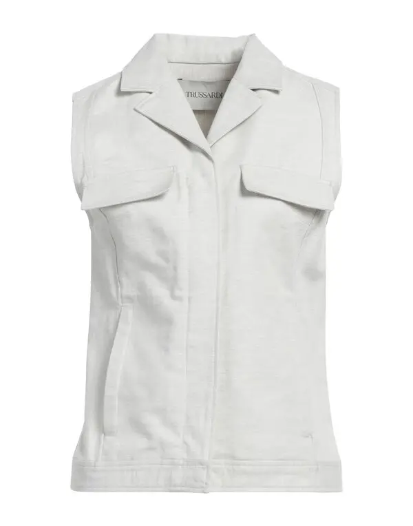 TRUSSARDI Light Vest In Cotton, Viscose, Linen And Polyester