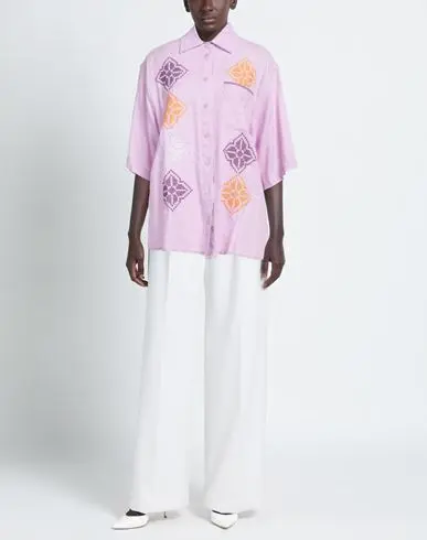 Sandro Woven Embroidered Shirt