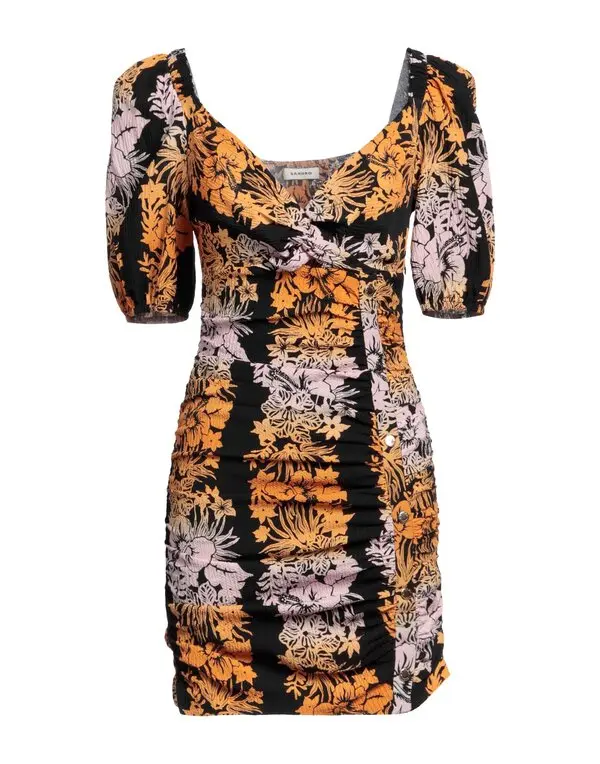 Sandro Mini Bodycon Dress With Floral Print
