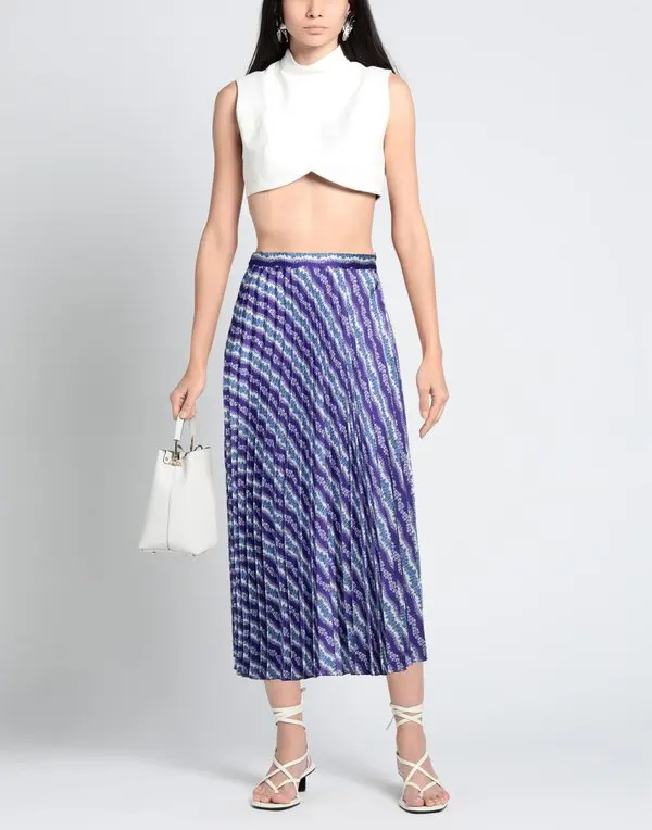 Sandro Pleated Midi Skirt