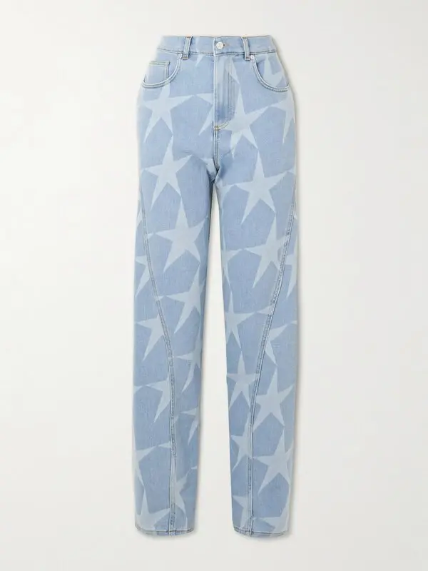 MUGLER Printed Boyfriend Jeans