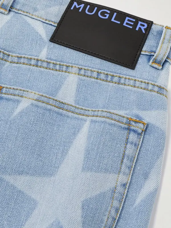 MUGLER Printed Boyfriend Jeans