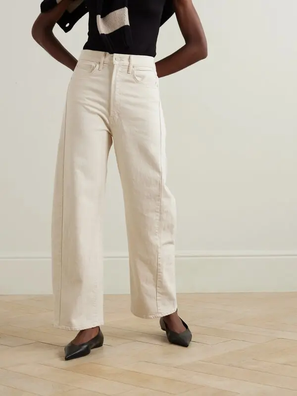 MOTHER Net Sustain The Half Pipe Ankle High-rise Tapered Jeans
