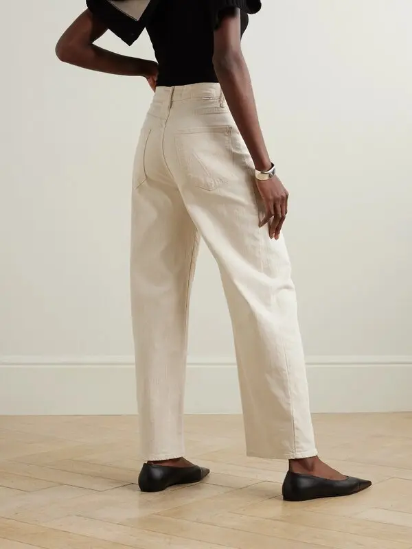 MOTHER Net Sustain The Half Pipe Ankle High-rise Tapered Jeans
