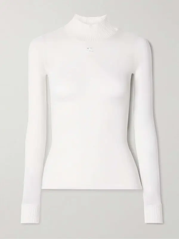 COURREGES Reedition Mesh Top - White