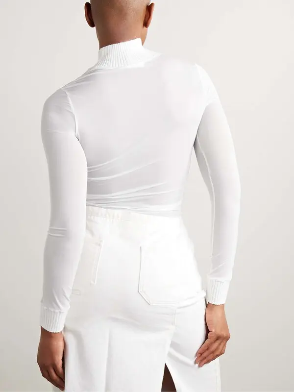 COURREGES Reedition Mesh Top - White