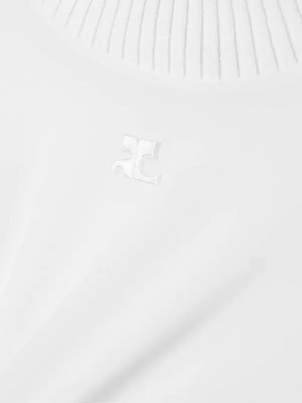 COURREGES Reedition Mesh Top - White