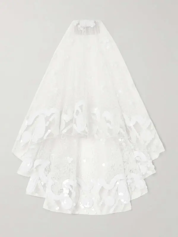 16Arlington Sequin-embellished Tulle Veil