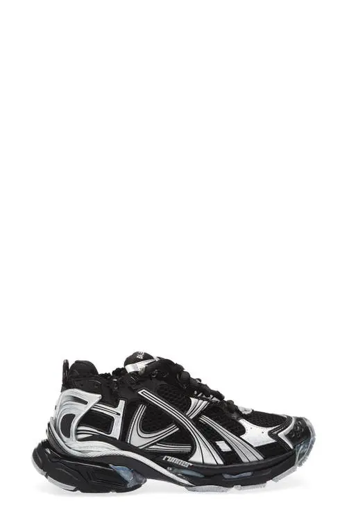 Balenciaga Runner Sneaker - Black/ Silver