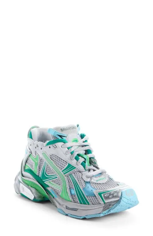 Balenciaga Runner Sneaker - Grey/green/blue