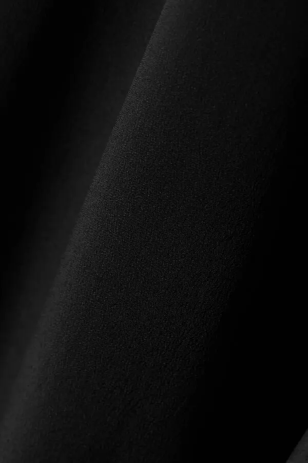 Simone Rocha Lace-trimmed Draped Crepe Midi Dress