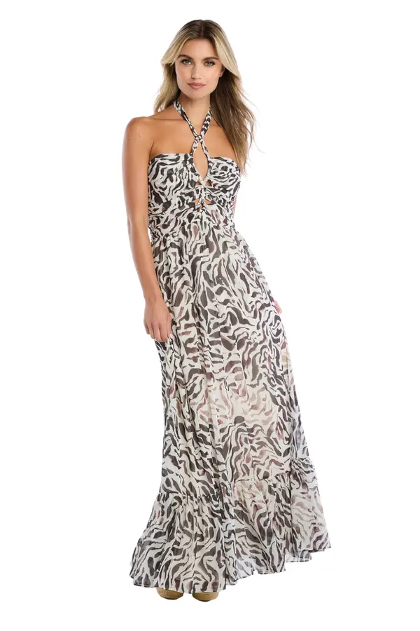 ALLISON NEW YORK Sabine Maxi Dress - Brown