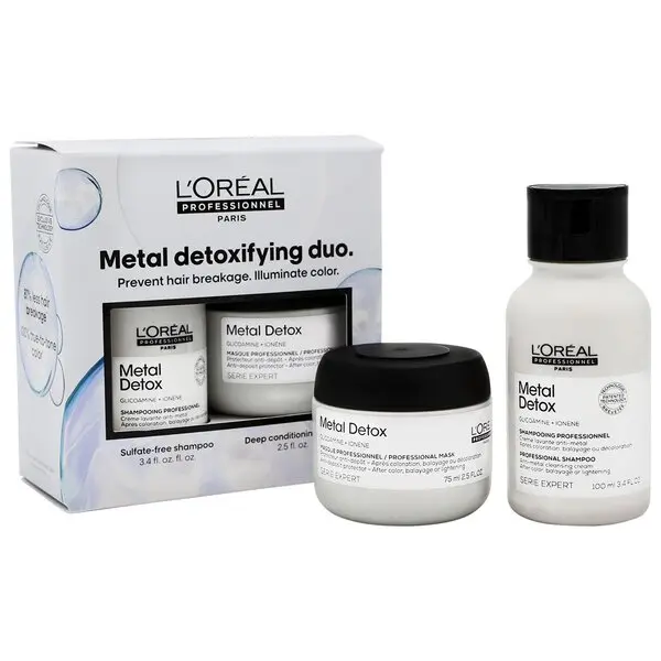 L'ORÉAL PROFESSIONNEL Mini Metal Detox Shampoo & Hair Mask Starter Set - One-color